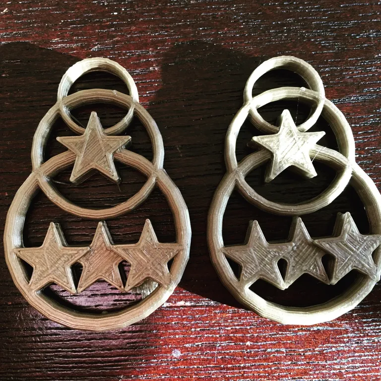 Star Ring Earrings by jchun | Download free STL model | Printables.com