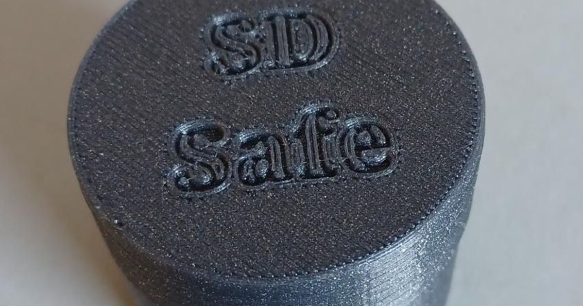 SD Card safe container by Mbrinch | Download free STL model ...