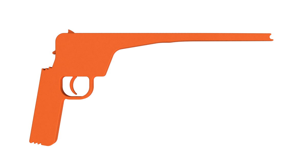 Rubber Band Gun (No hardware required!) by Seth | Download free STL ...