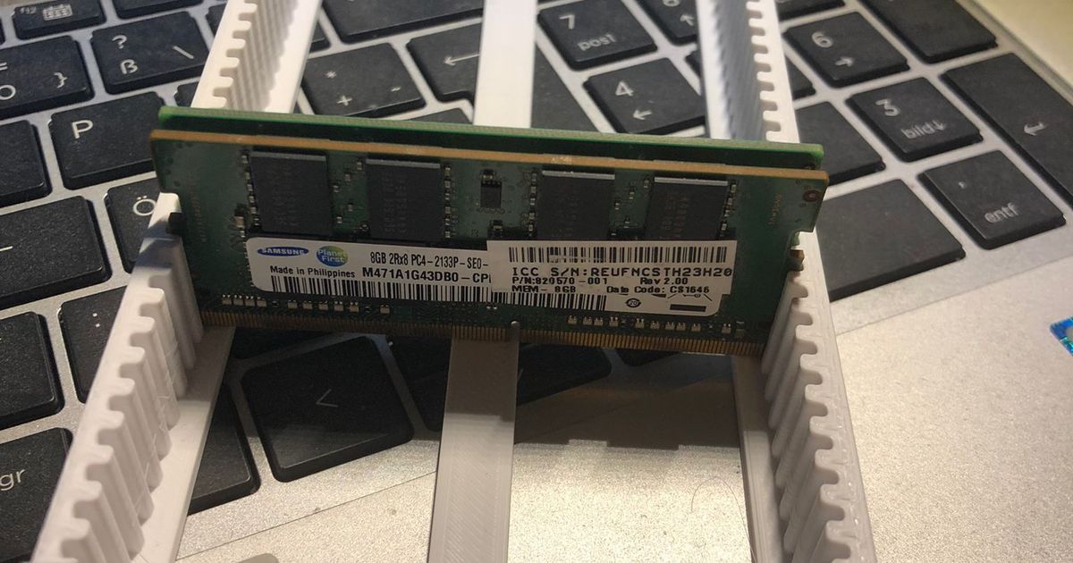 DDR4 SO-DIMM Rack for 40 Sticks by UnleashTheBeast | Download free STL ...