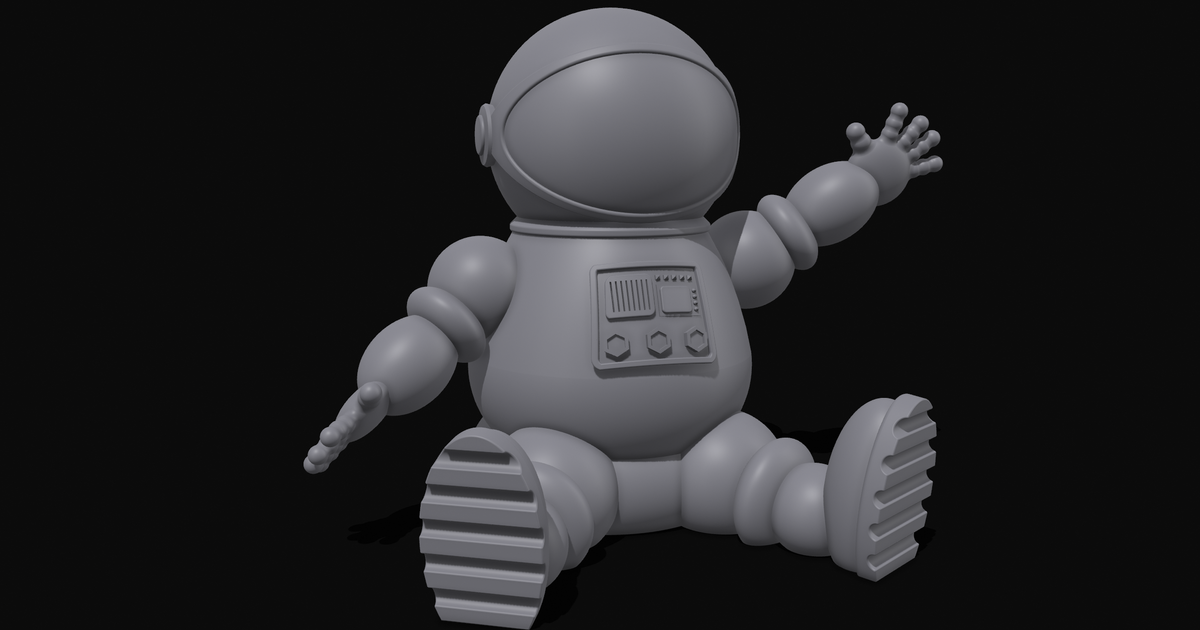 Happy Spaceman by Jimson | Download free STL model | Printables.com