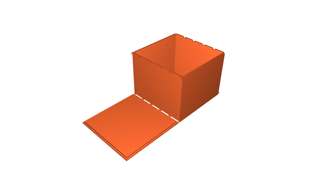 5cm square box with lid - Modular by xox | Download free STL model ...