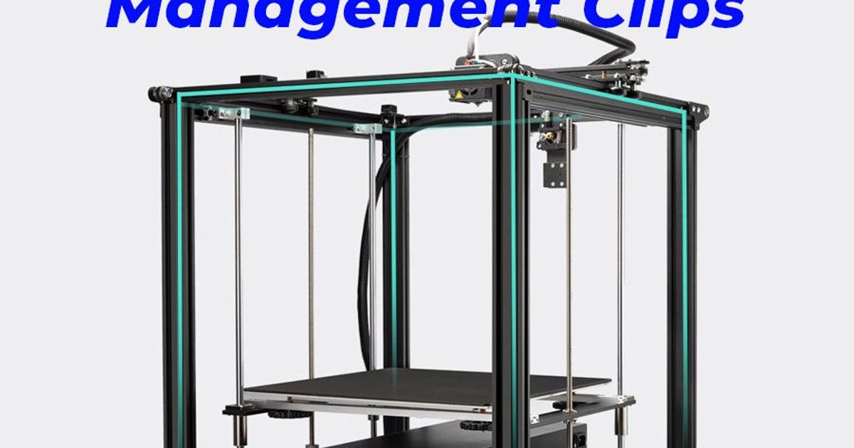 Ender 5 Plus Cable Management Clips by Revolvar | Download free STL ...