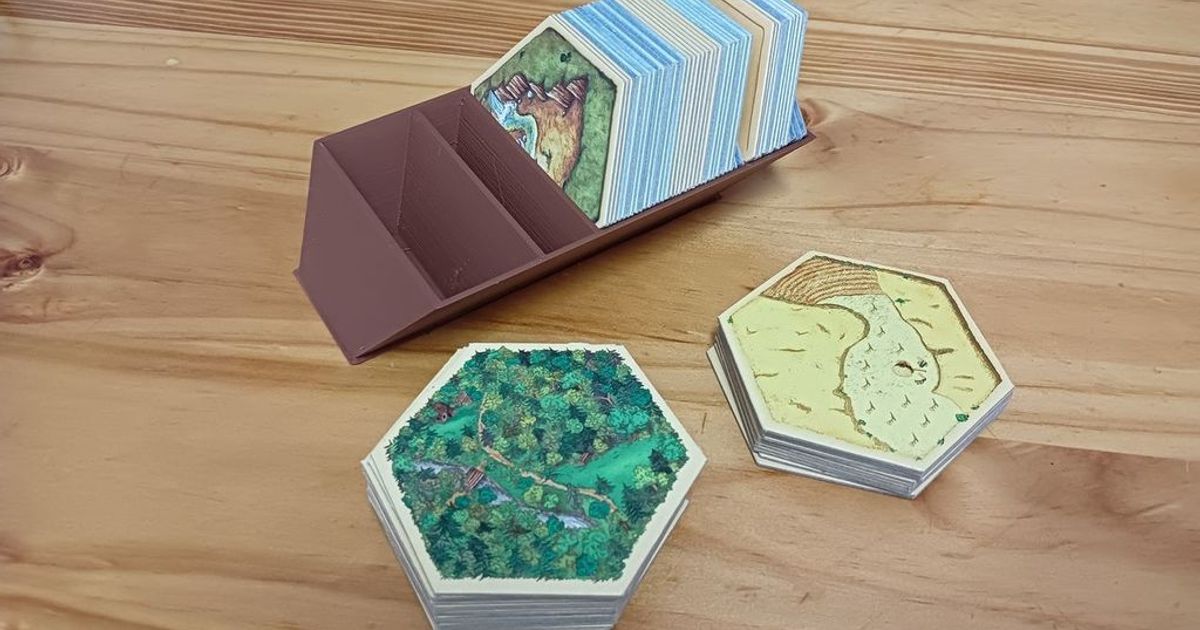 OpenSCAD - Box for the resource fields in Settlers of Catan by ...
