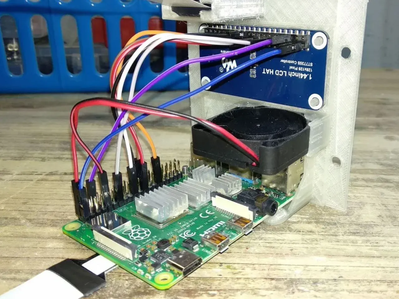 Raspberry Rack Mount with LCD and Fan by Starwhooper | Download free ...