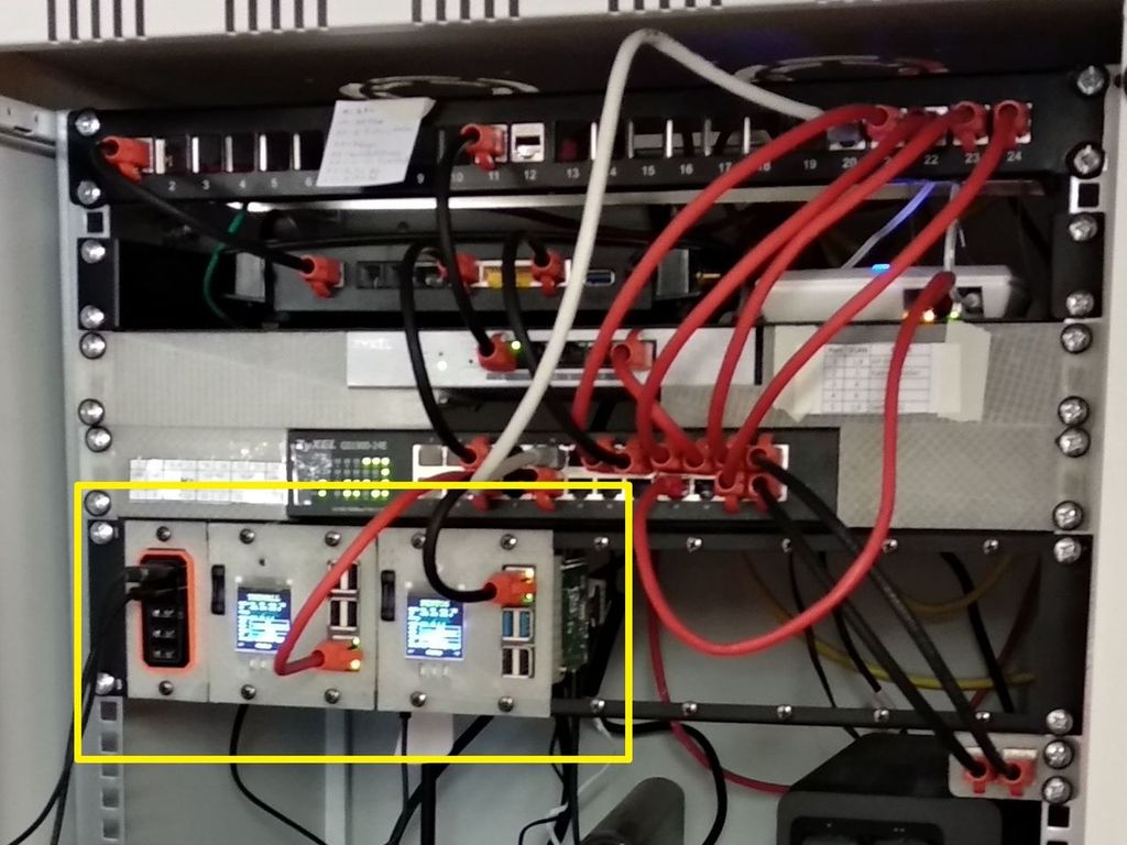 Raspberry Rack Mount with LCD and Fan by Starwhooper | Download free ...
