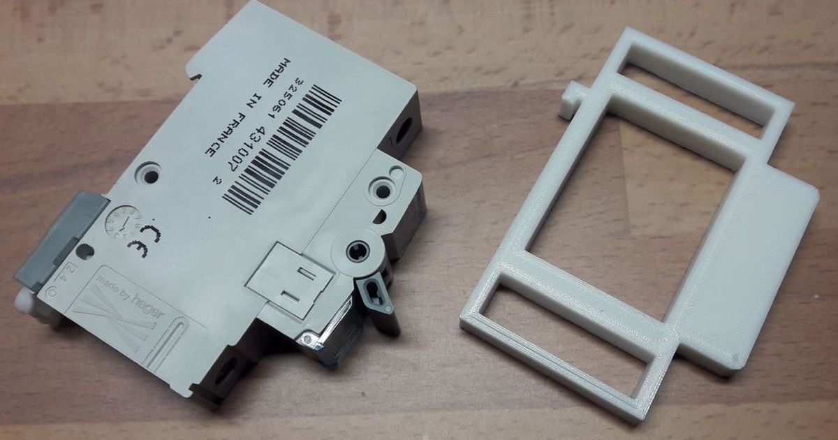 OpenSCAD - DIN Rail fuse spacer by Starwhooper | Download free STL ...