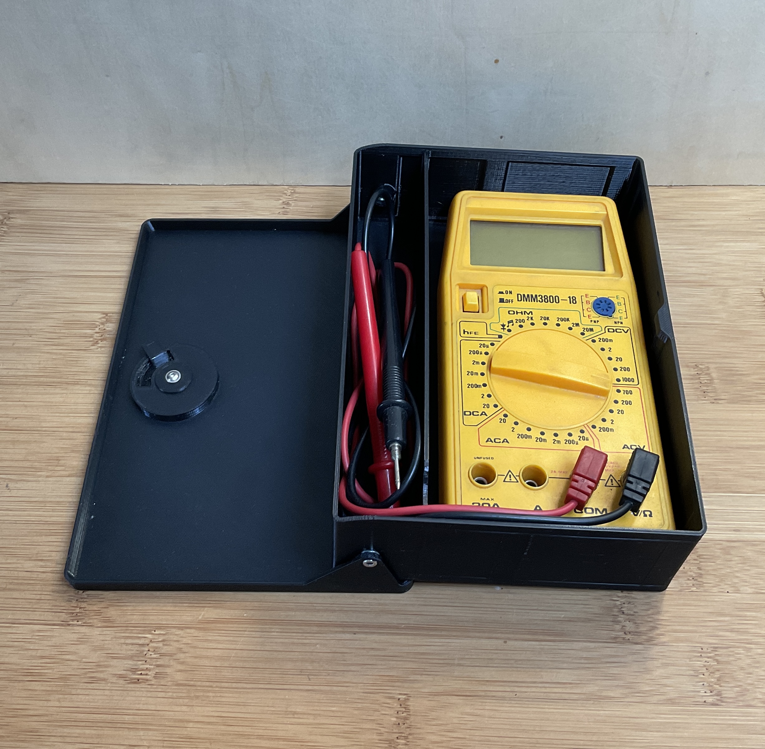 Box for multimeter with rotary lock by H3dSprint | Download free STL ...