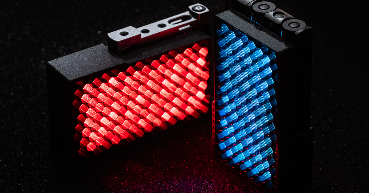 Pixel G1S honeycomb grid by Herzibeerchen | Download free STL model ...