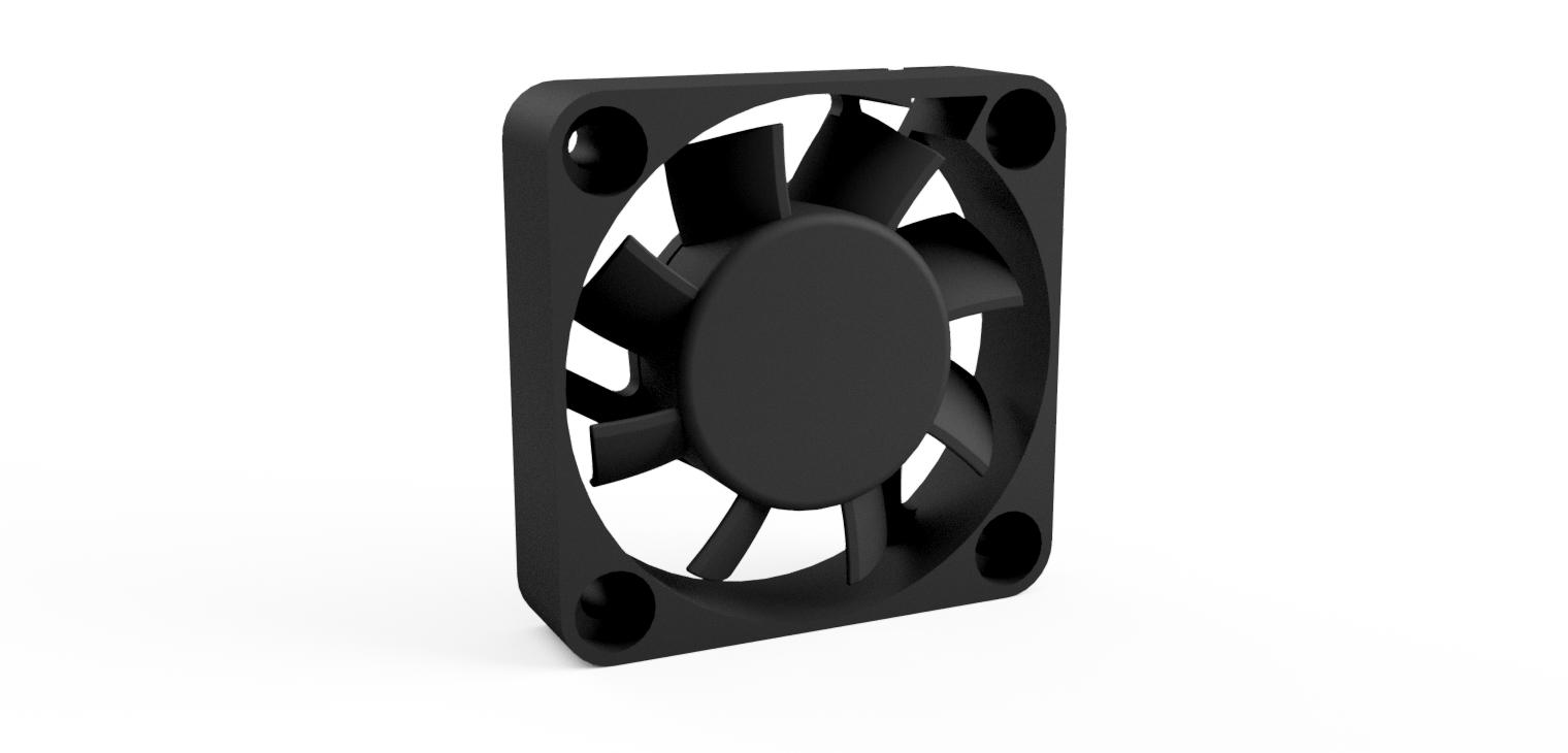 4010 Axial Fan 3D Model .step & .stl by Waikikiprod | Download free STL ...