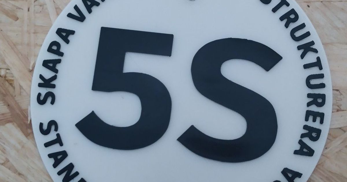 5S plaque in Swedish by Printing Programmer | Download free STL model ...