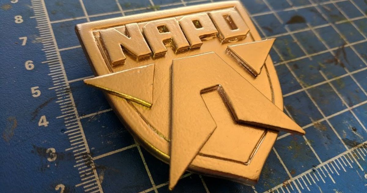 NAPD Badge (Android Universe) v2 by DrainSmith | Download free STL ...