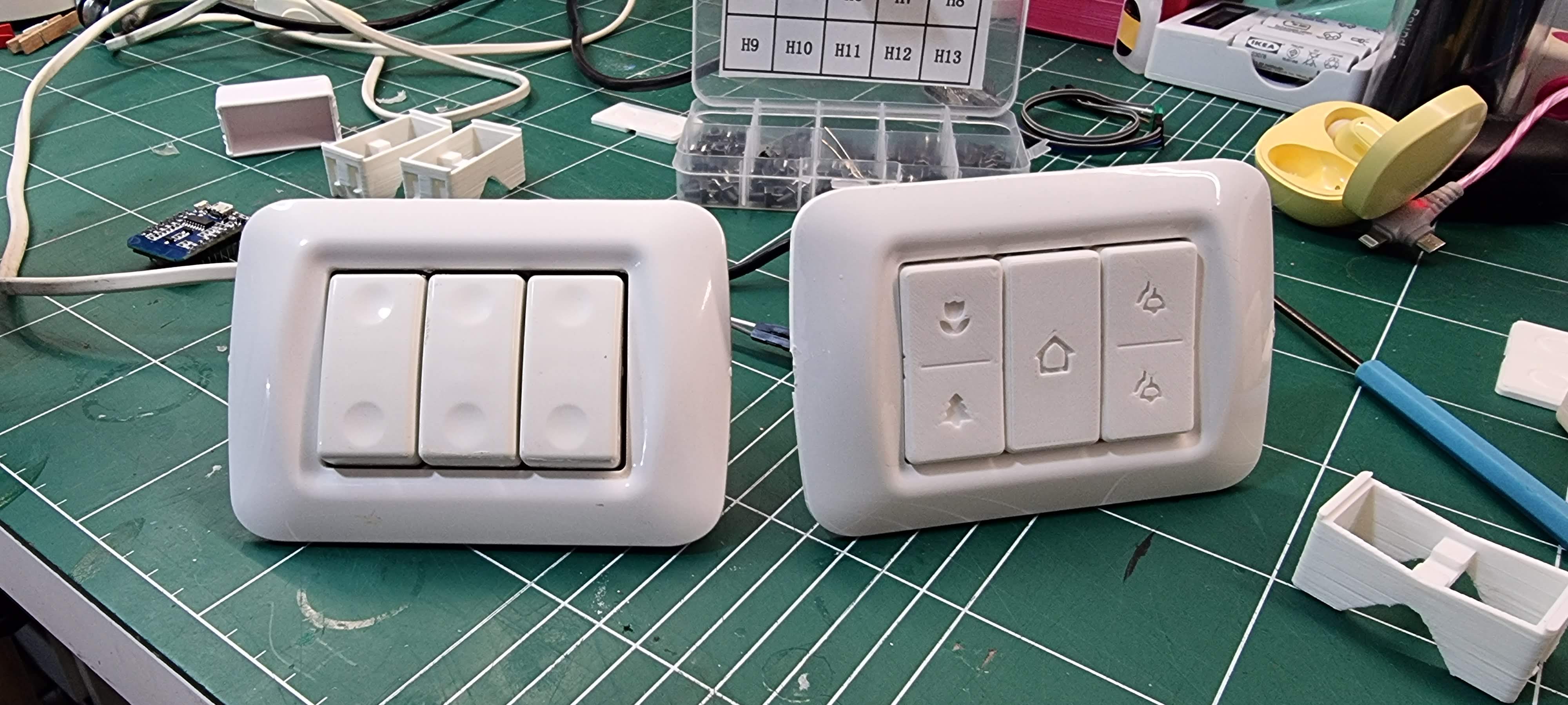 Wall switch modular, hot swap to buttons by Ishai | Download free STL ...