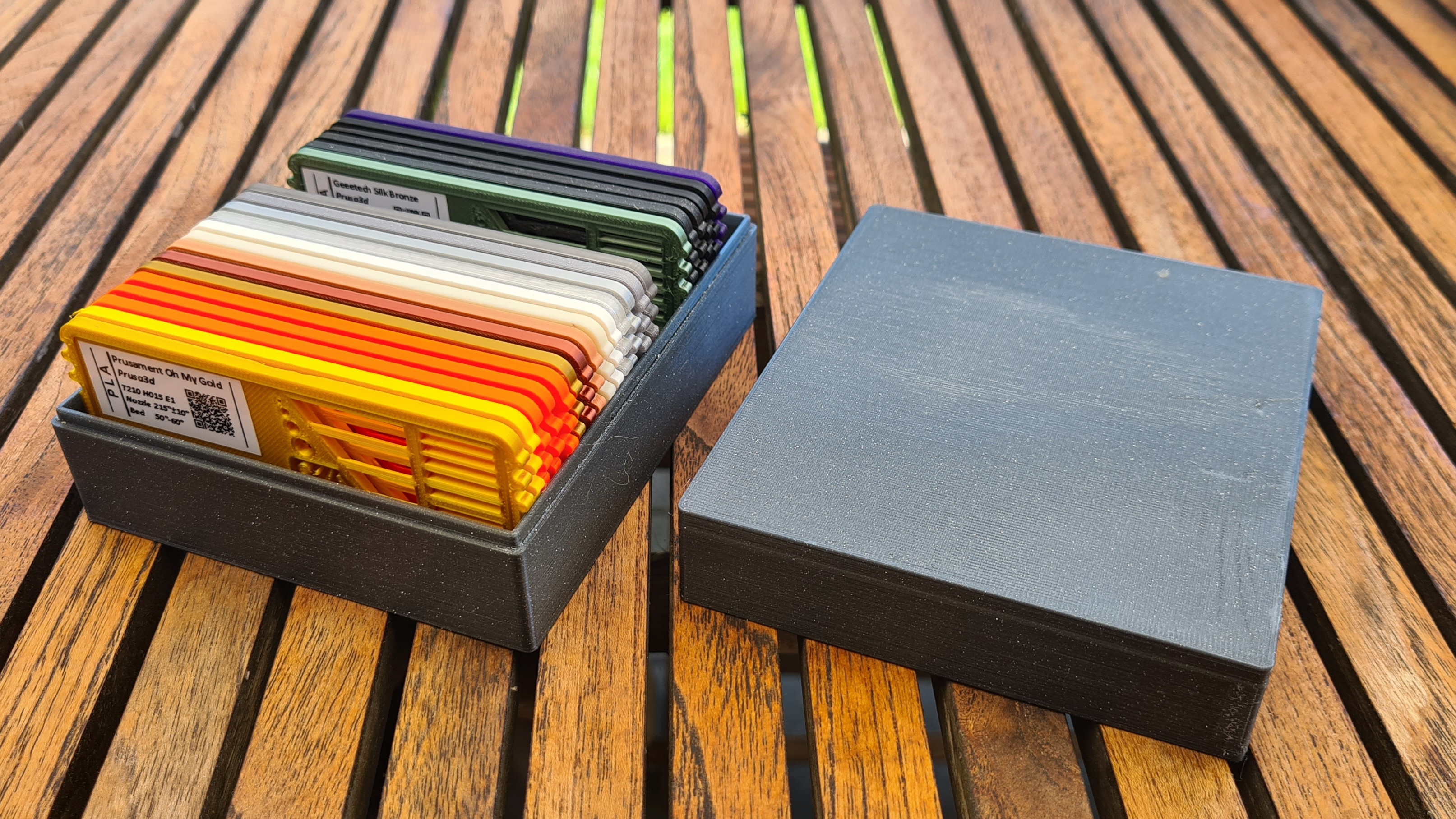 Filament swatch box with lid by rbx;-) | Download free STL model ...