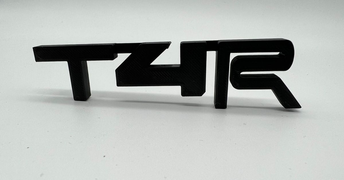 T4R - Toyota 4Runner Badge by ar3Dprints | Download free STL model ...
