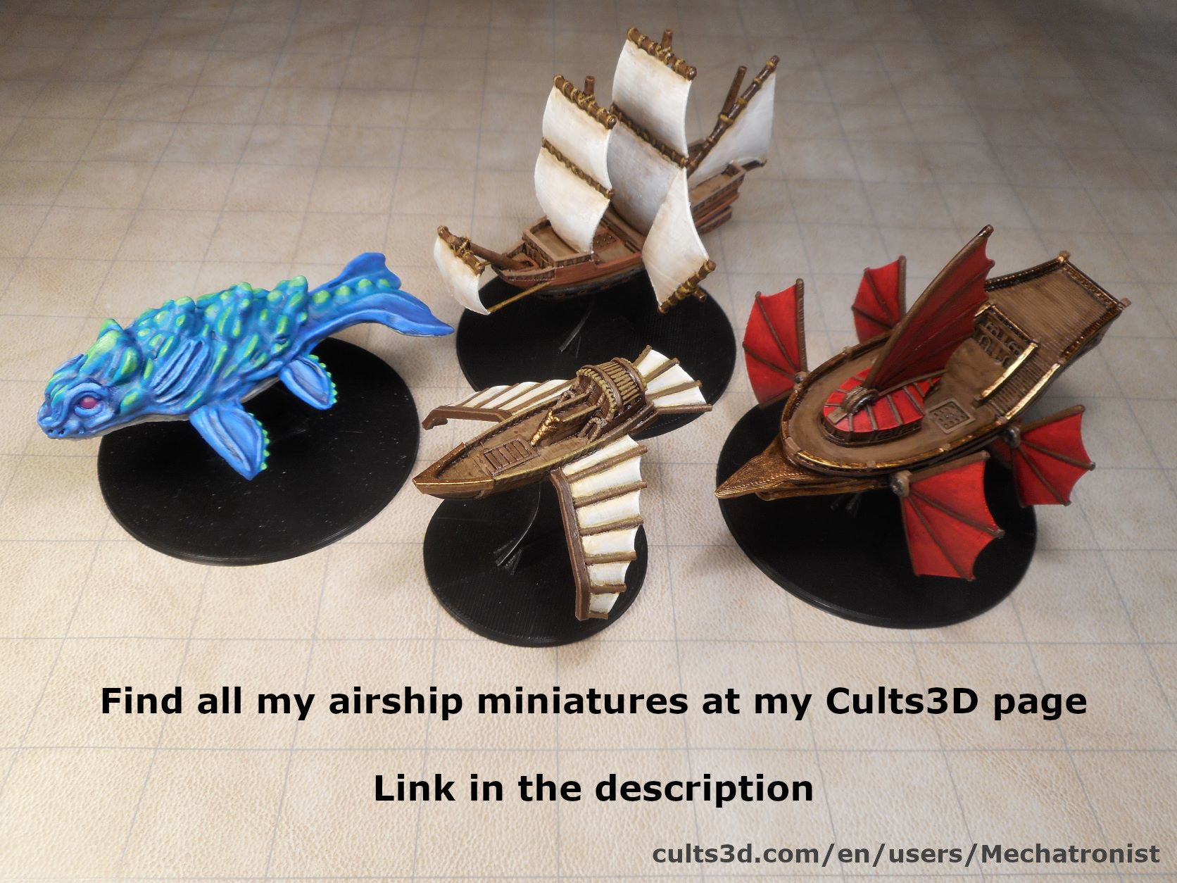 Alien Space Whale Miniature by Mechatronist | Download free STL model ...