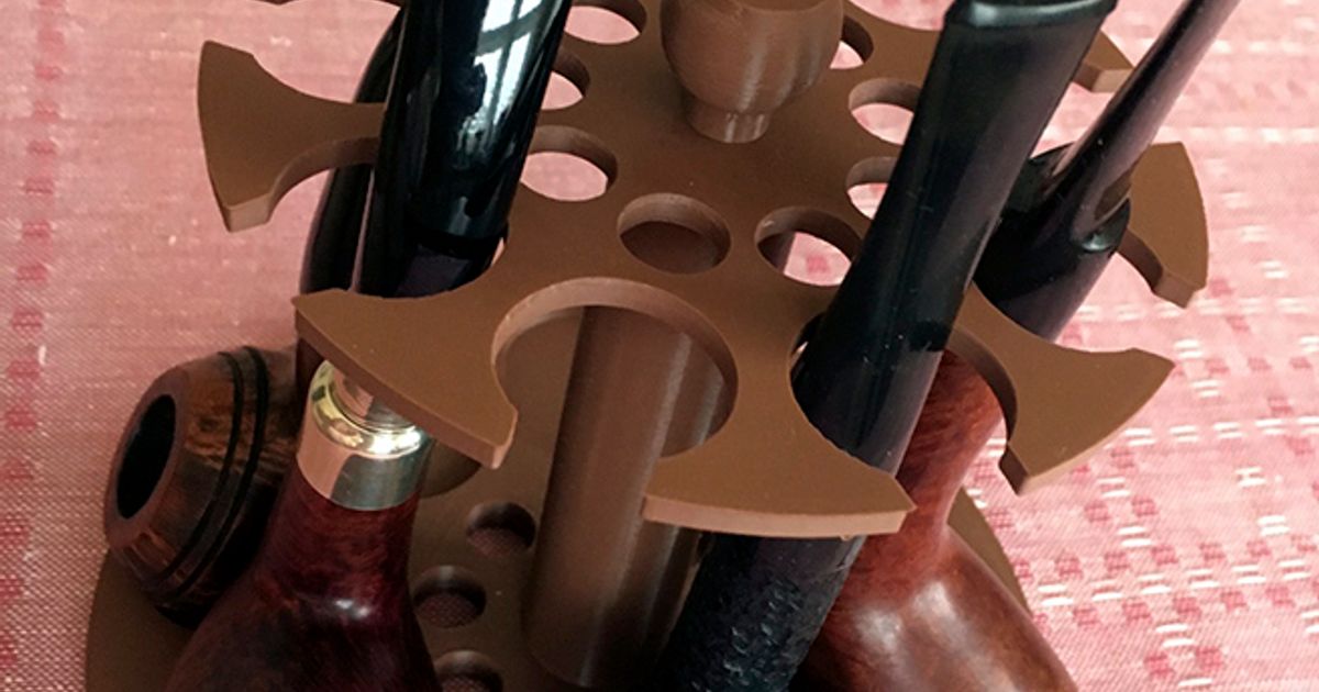 Pipe Rack for 9 Pipes by Karel | Download free STL model | Printables.com