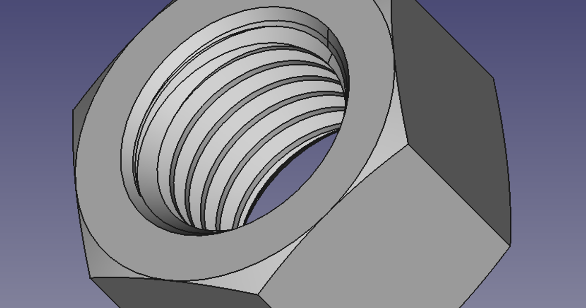 M16 Nut (ISO 4032 Style 1) by Books | Download free STL model ...