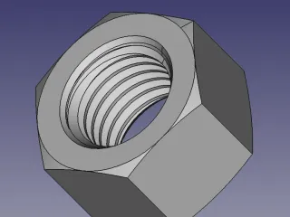 M16 Nut (ISO 4032 Style 1) by Books | Download free STL model ...
