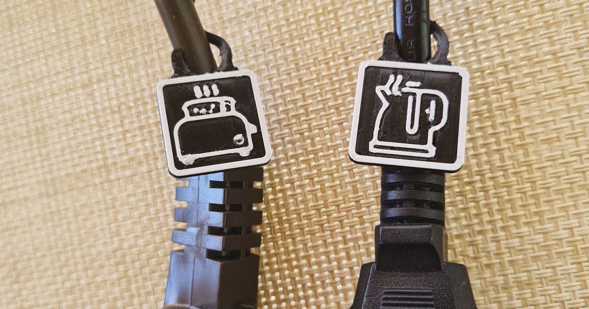 Cable Tag Set - additional symbols by JBoe | Download free STL model ...