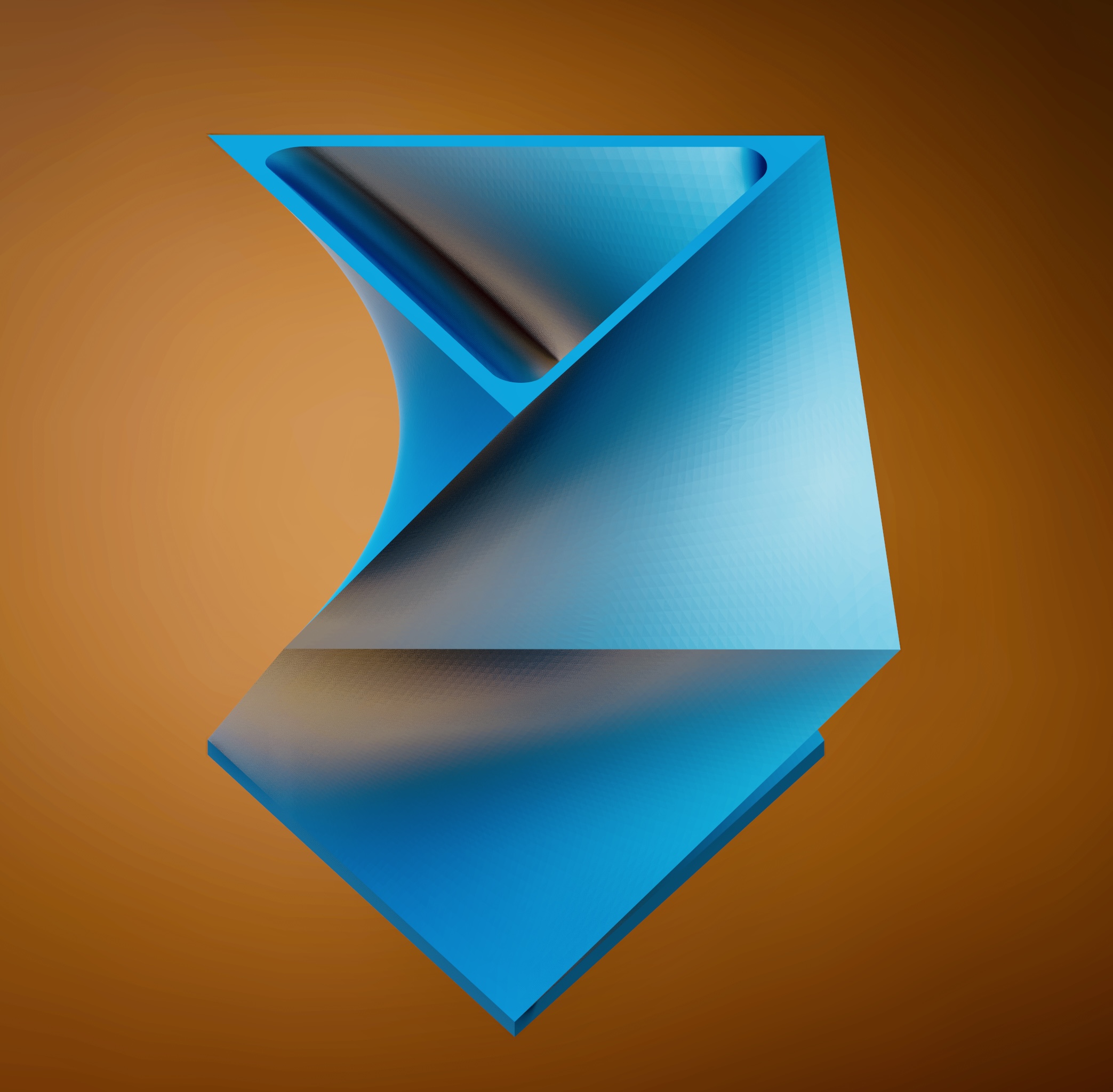 Twisted Triangle Vase by CuriousCoon | Download free STL model ...