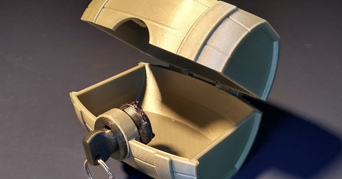 Barrel Chest with Re-Keyable Lock by LoboCNC | Download free STL model ...