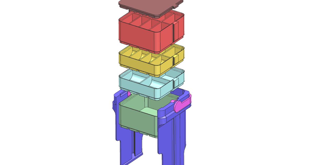 Stackable Sorting-Box-Stack by JL_Design | Download free STL model | Printables.com