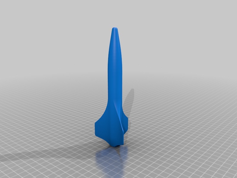 Sleek Futuristic Rocket by Trekkie | Download free STL model ...