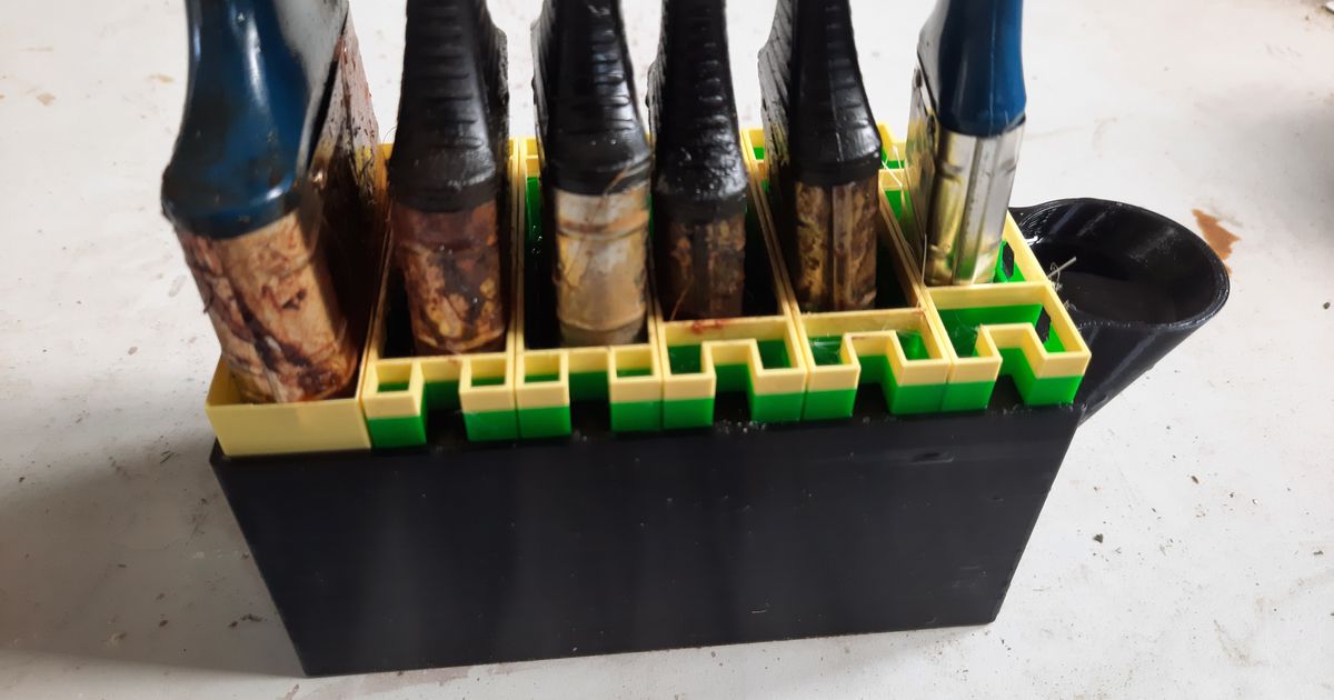 Brushes Box by 3d_printing_student | Download free STL model ...