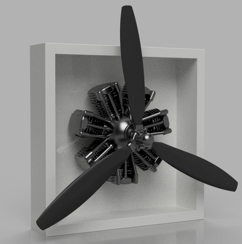 Plane rotary engine por Poulpi | Descargar modelo STL gratuito ...