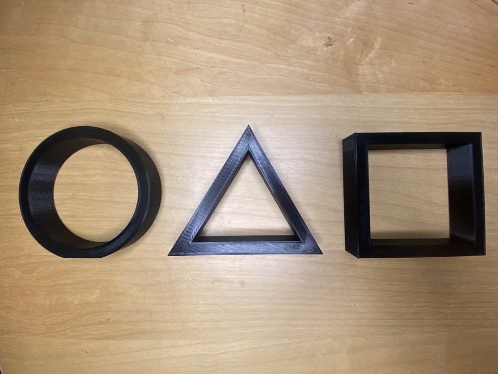 Squid Game circle, triangle, square by 3D Zack | Download free STL ...