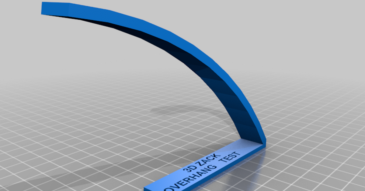 Test Overhang - Test Porte à Faux by 3D Zack | Download free STL model ...