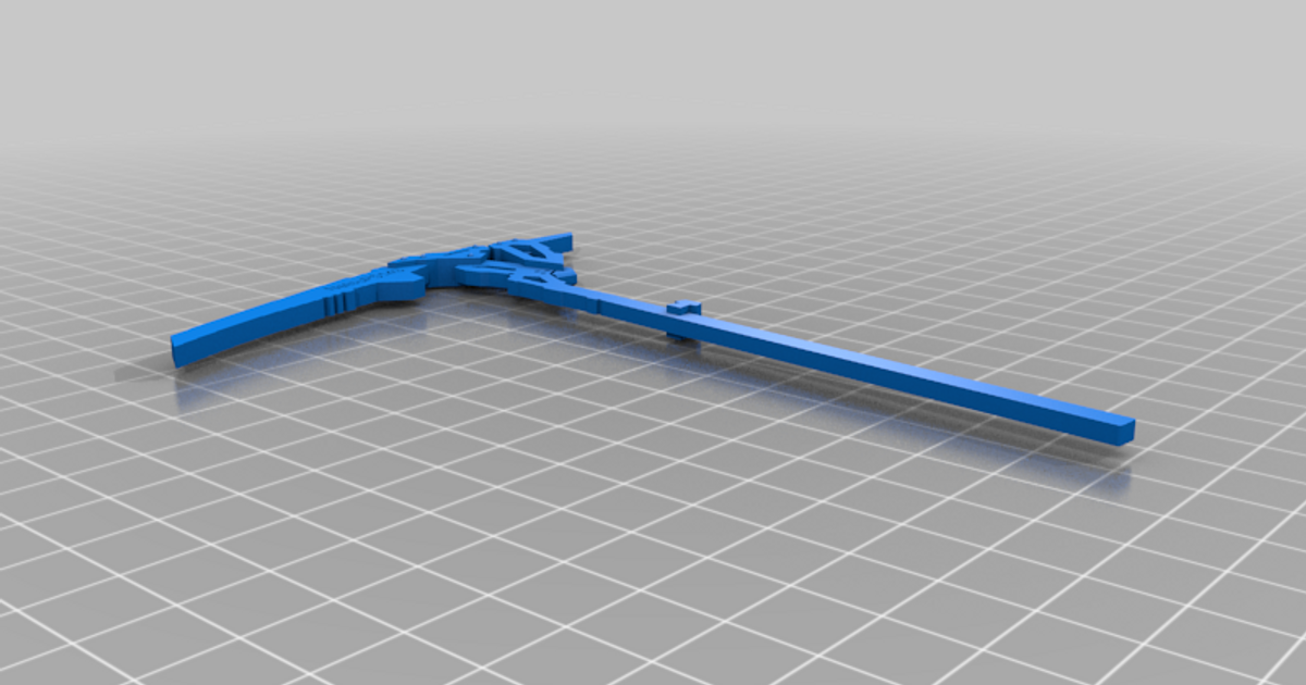 Natsu scythe for frame arms by ontopathogenic | Download free STL model ...