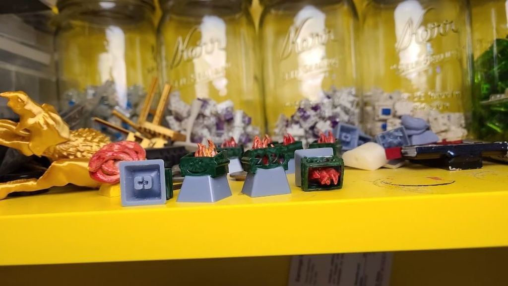 2020 trash fire keycap by ontopathogenic | Download free STL model ...