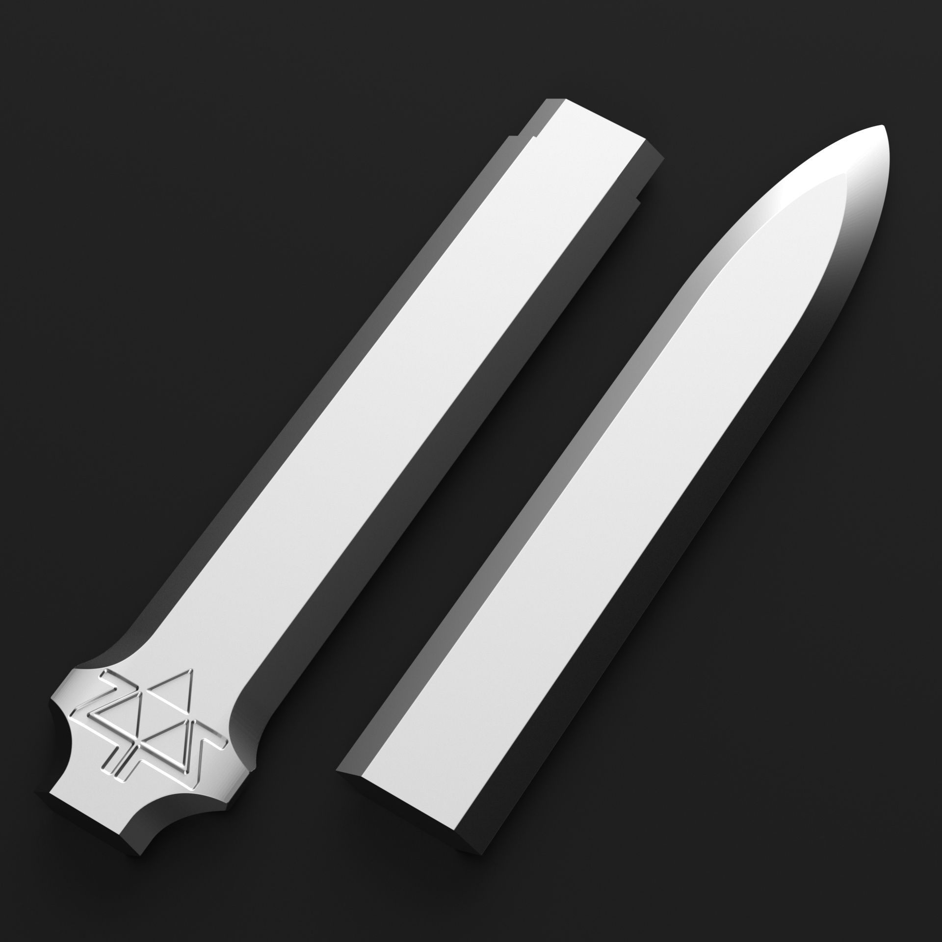 LoZ: BotW Master Sword Alternative Blade (2 Pieces) by Popandsicle ...