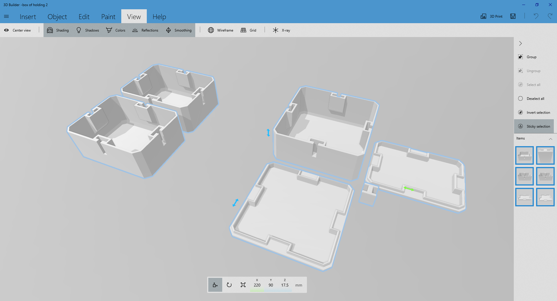 Interlocking boxes with lid by George | Download free STL model ...