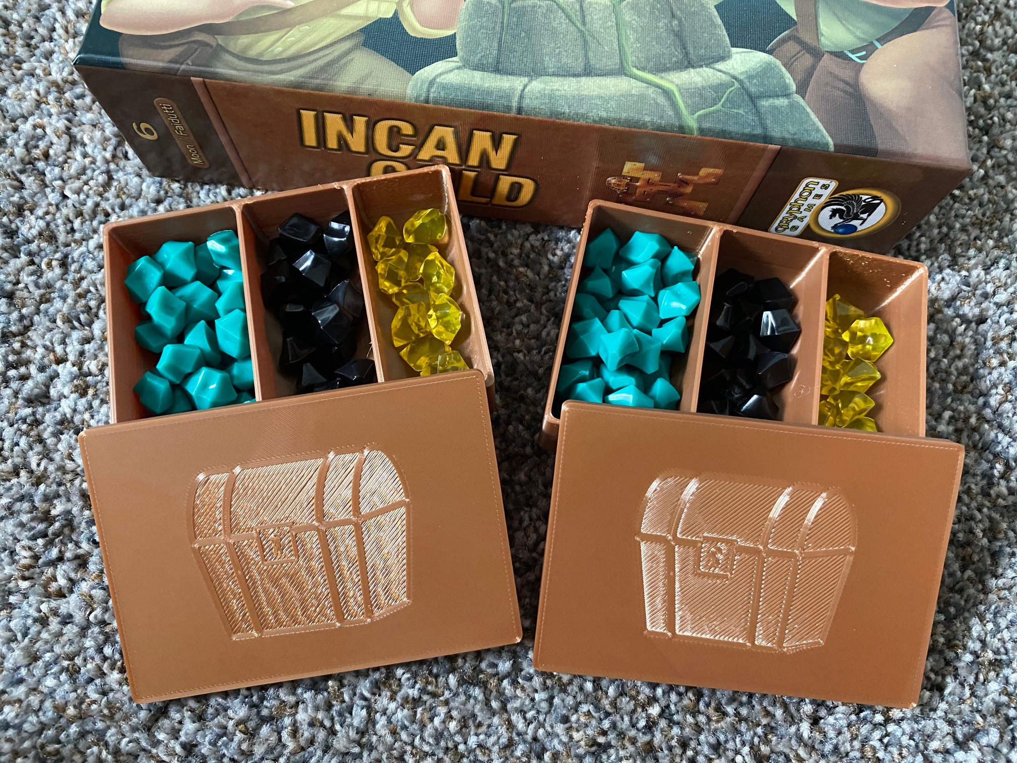 Incan Gold Gem Holders by tjdesign | Download free STL model ...