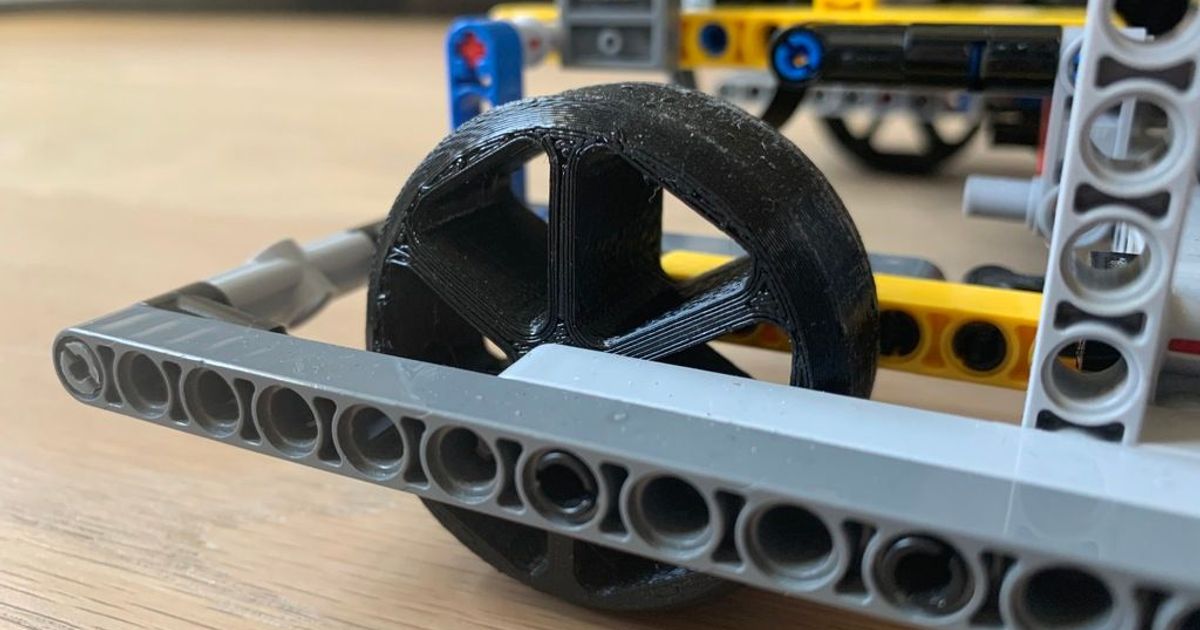 48mm Lego Compatible FRC Wheel by MongooseTNM | Download free STL model ...