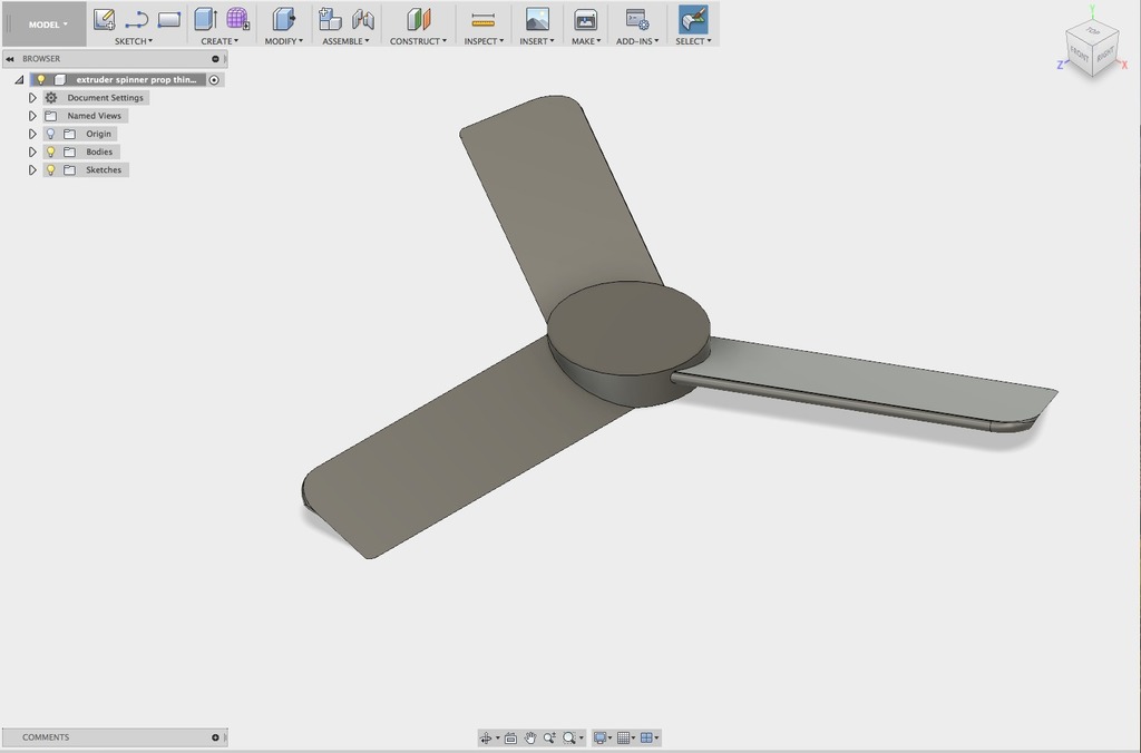 extruder drone prop spinners by MongooseTNM | Download free STL model ...