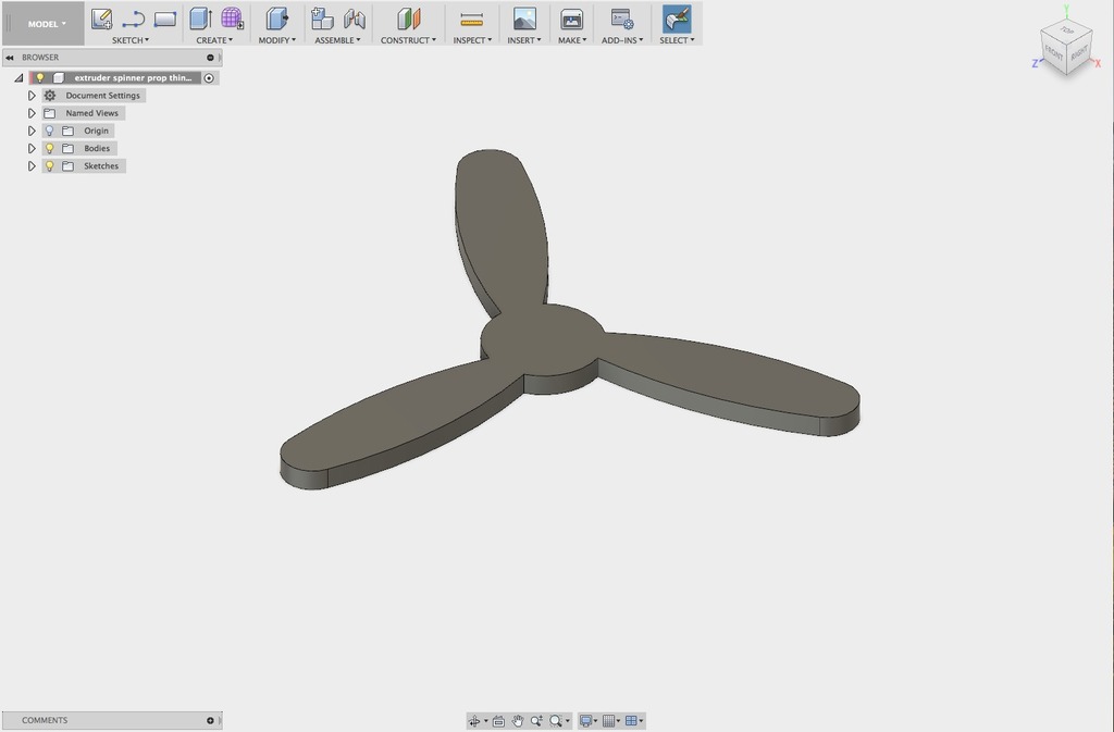 extruder drone prop spinners by MongooseTNM | Download free STL model ...