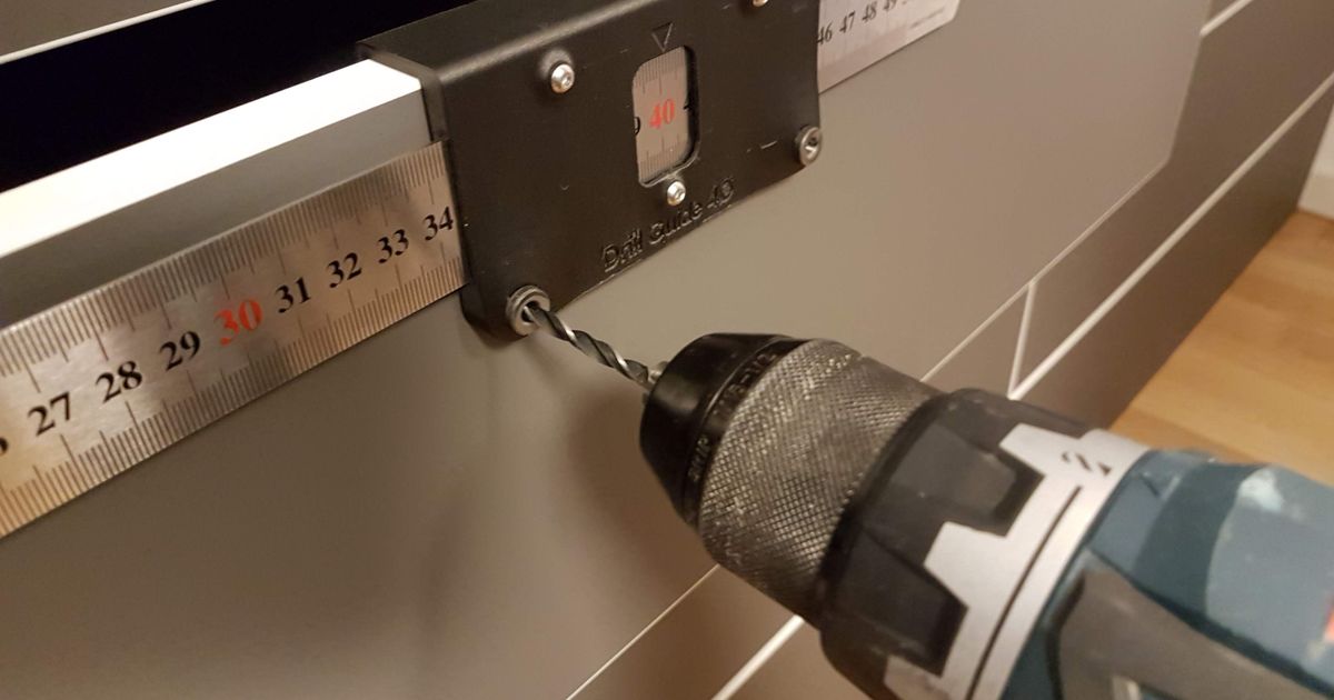 Drill guide for handles with 94mm C-C by Cederb | Download free STL ...