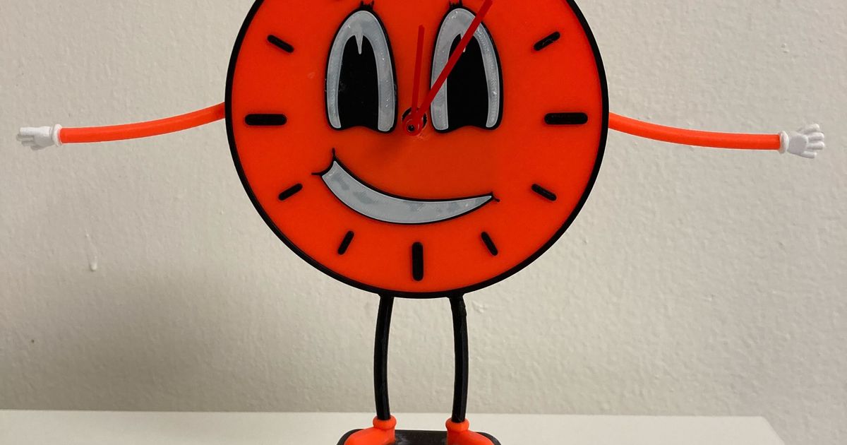 Miss Minutes clock by MarekS | Download free STL model | Printables.com