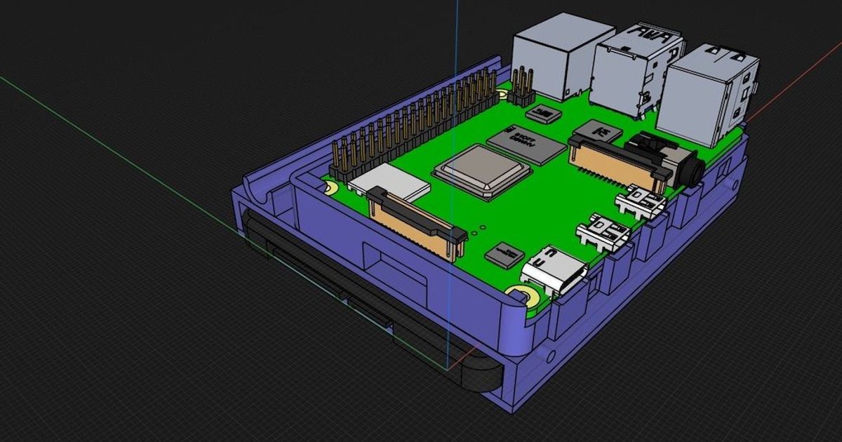 Raspberry PI SSD Holder for CanaKit Case by Yepher | Download free STL ...