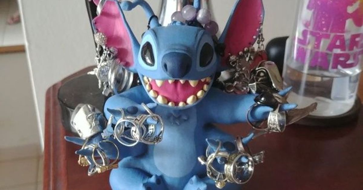 Stitch Jewelry Stand por Benoit | Descargar modelo STL gratuito ...