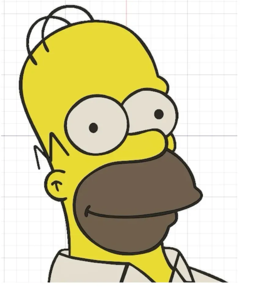 Homer Simpson Multi colour by conorm125 | Download free STL model ...