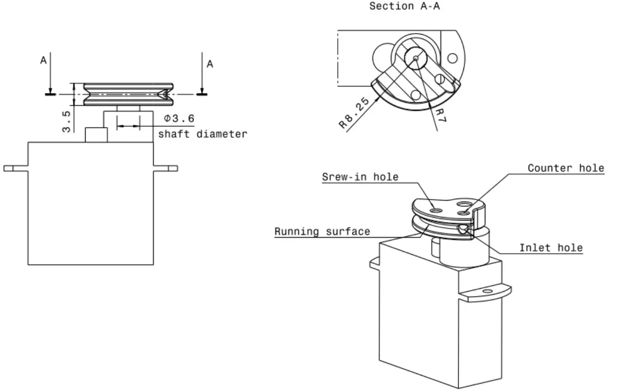Pull String Servo Pulley by UKE | Download free STL model | Printables.com