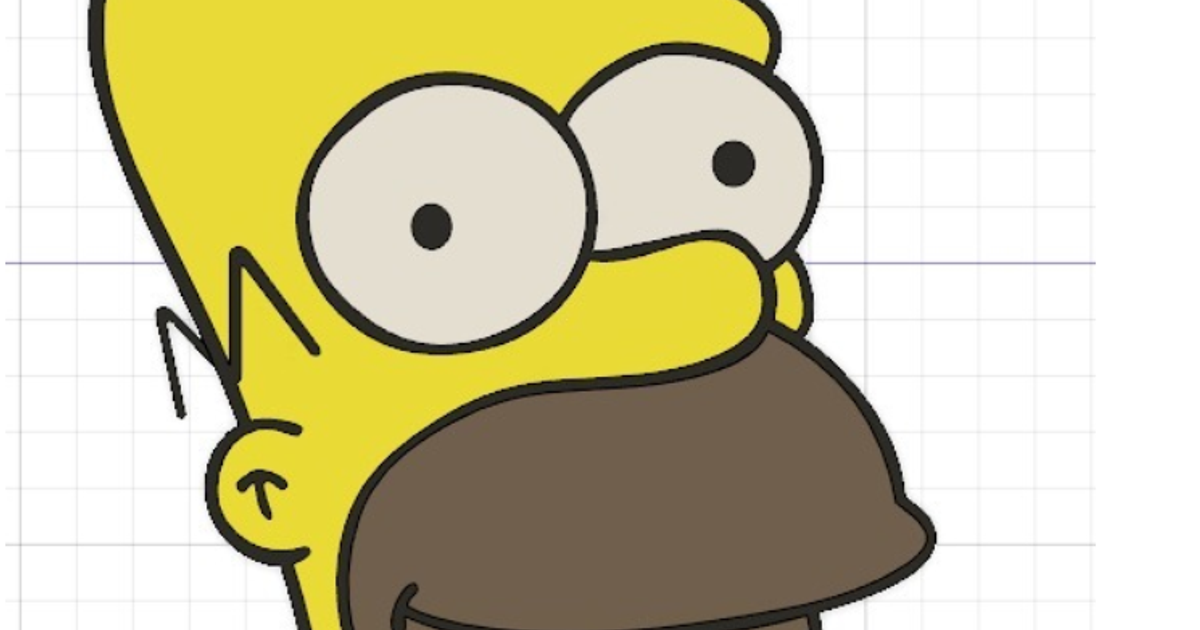 Homer Simpson Single Colour by conorm125 | Download free STL model ...