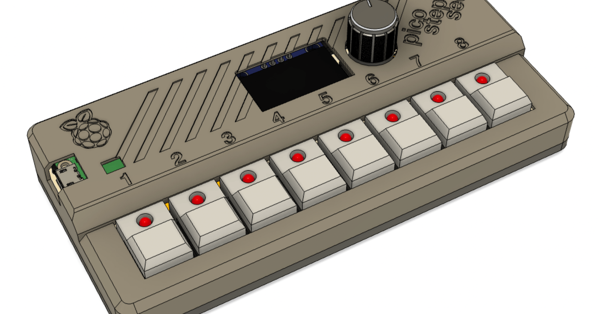 Picostepseq Midi Step Sequencer W Raspberry Pi Pico By Todbot
