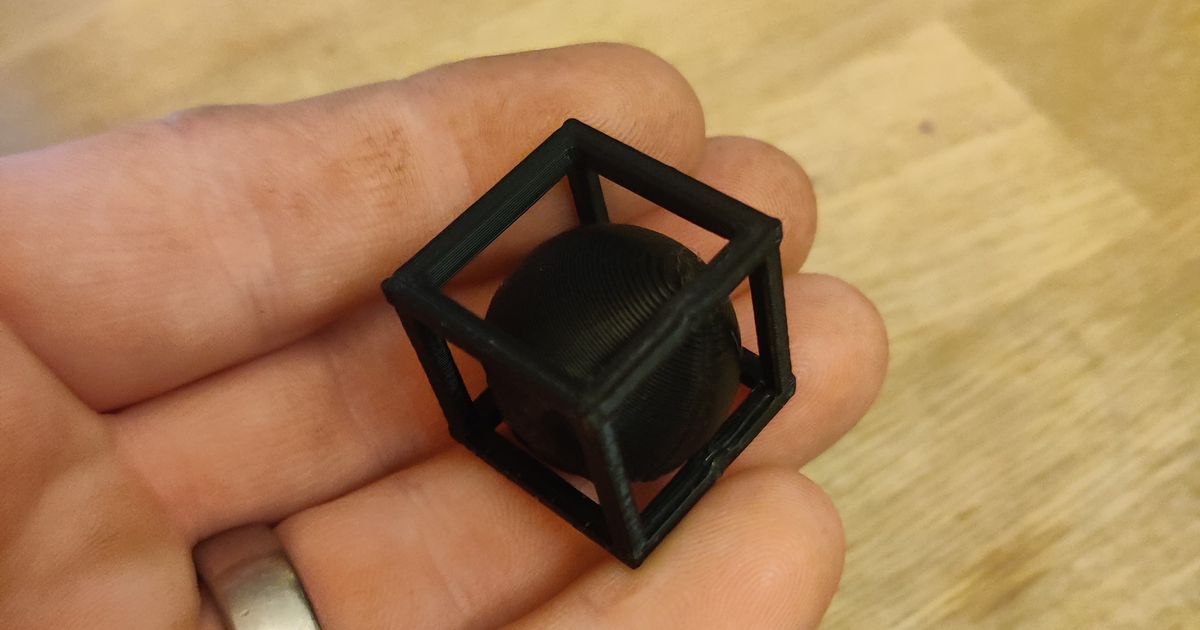 Box with ball by Tdibrian | Download free STL model | Printables.com