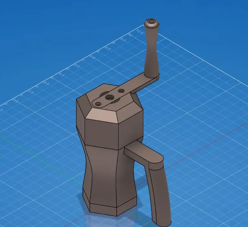 Ergonomic Cranked Peppermill by PlasticBathyscaphe | Download free STL ...